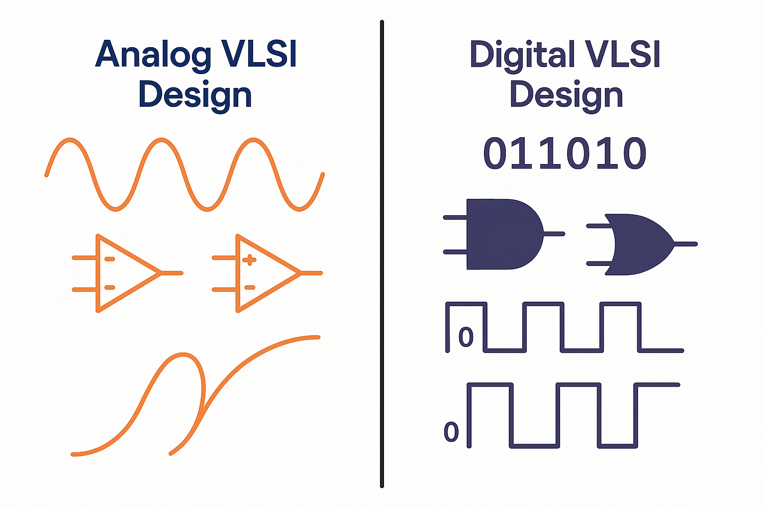 Analog vs. Digital VLSI Design: Key Differences | VLSI Architect